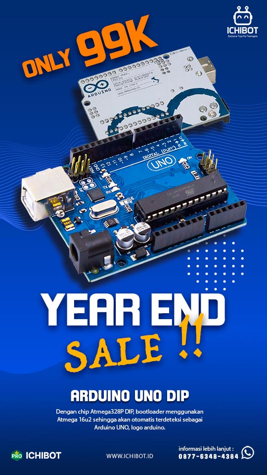 Uno R3 Atmega328P DIP Serial Atmega 16u2 Arduino UNO - Ichibot Store